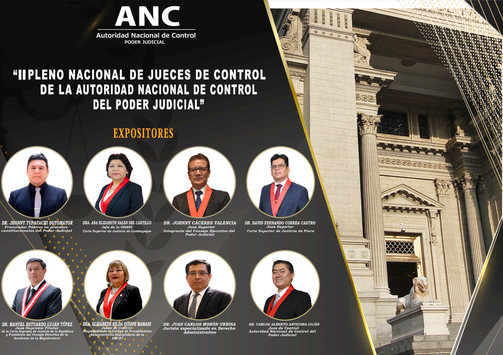 LIMA: ANC-PJ REALIZARÁ EL II PLENO NACIONAL DE JUECES DE CONTROL EN PRO DE LA TRANSPARENCIA Y ...